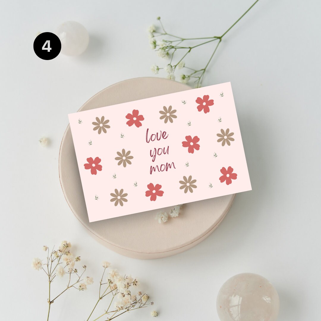 Printable Canva Mother's Day Card Editable Card Template 1-page Mother ...