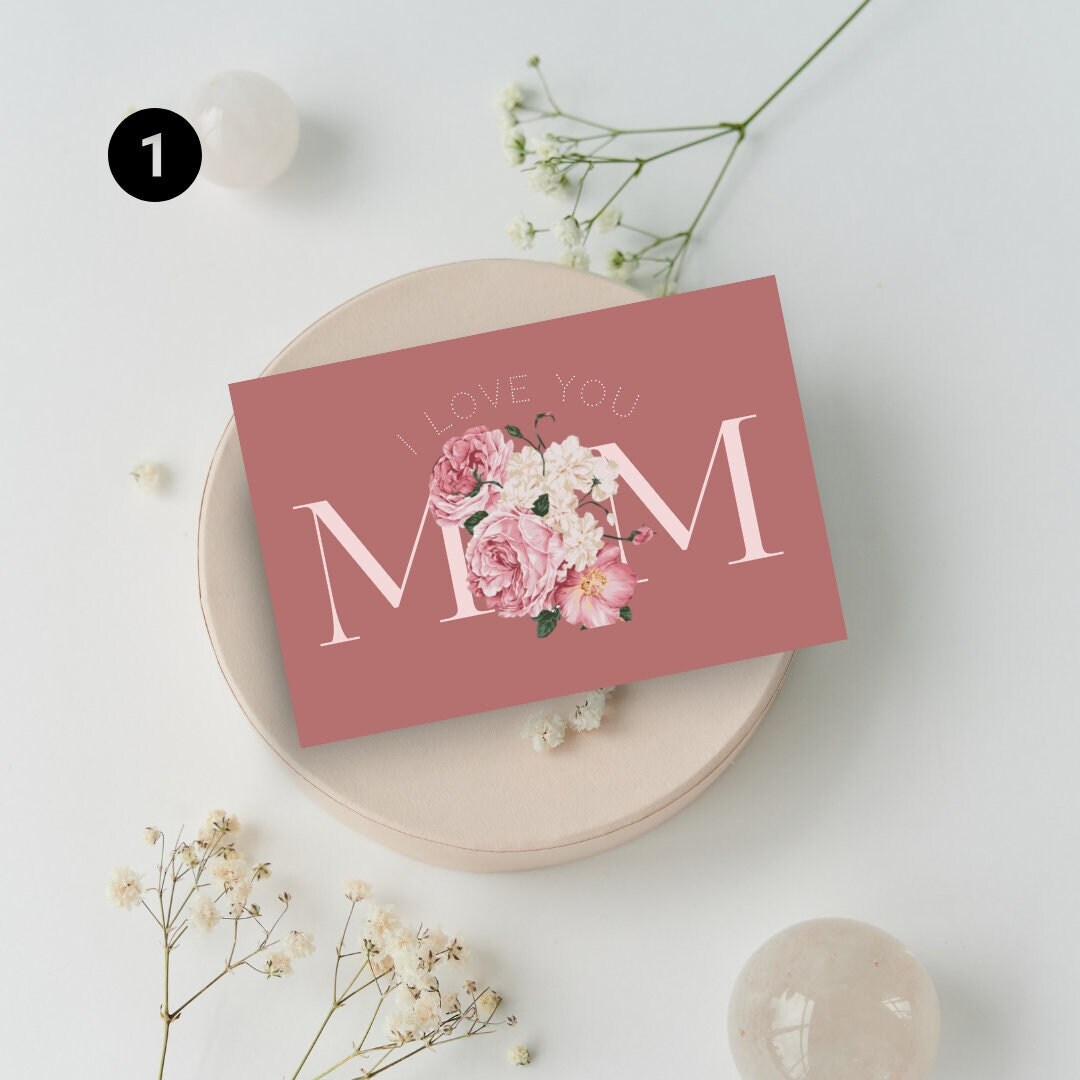 Printable Canva Mother's Day Card Editable Card Template 1-page Mother ...