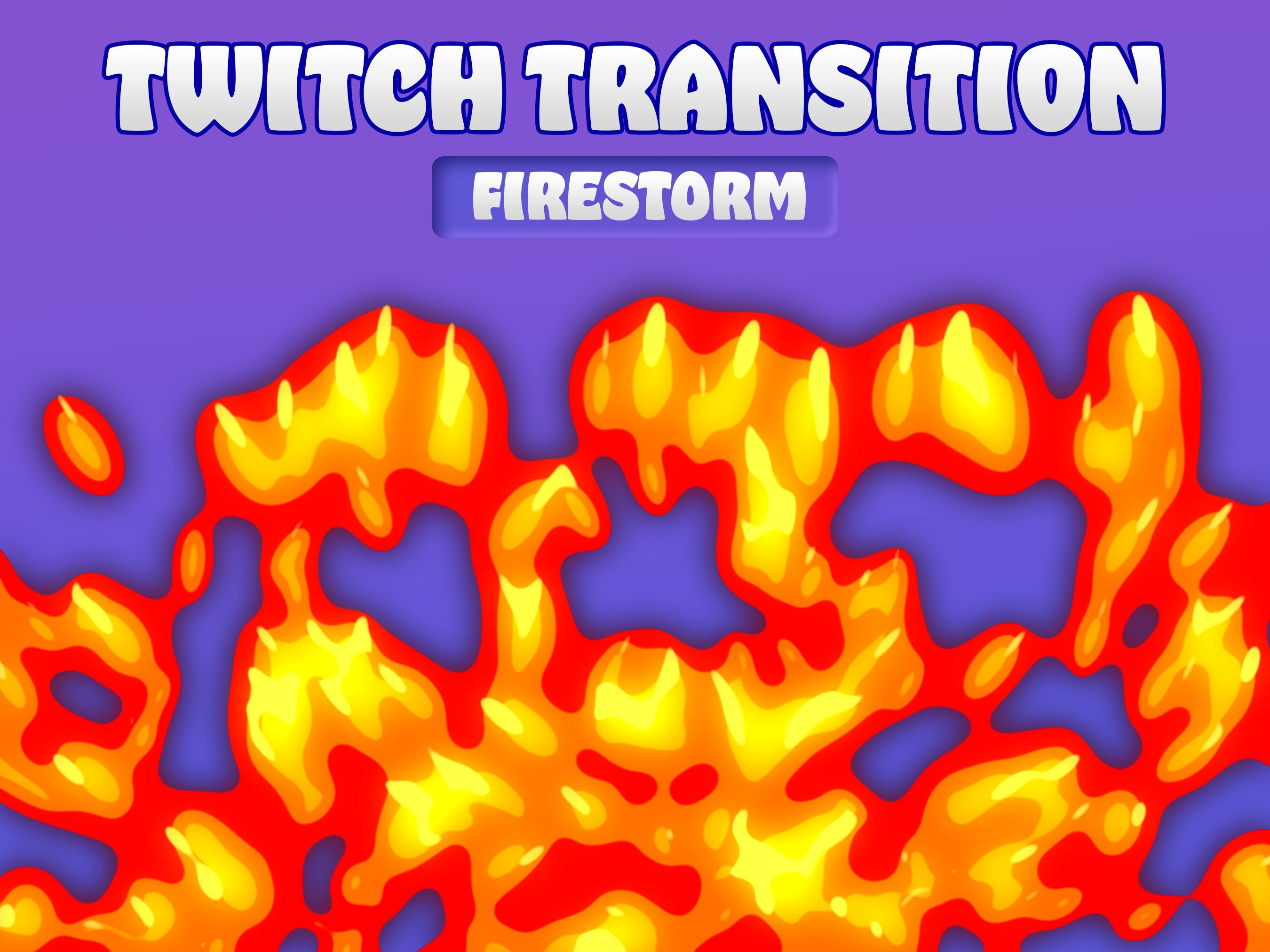 Animated Twitch Fire Transition With Sounds Twitch, Youtube - Etsy