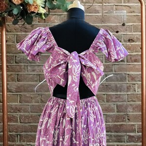 Hand Block Printed Dress | Floral Dresses | Unique Back Design Dress ...