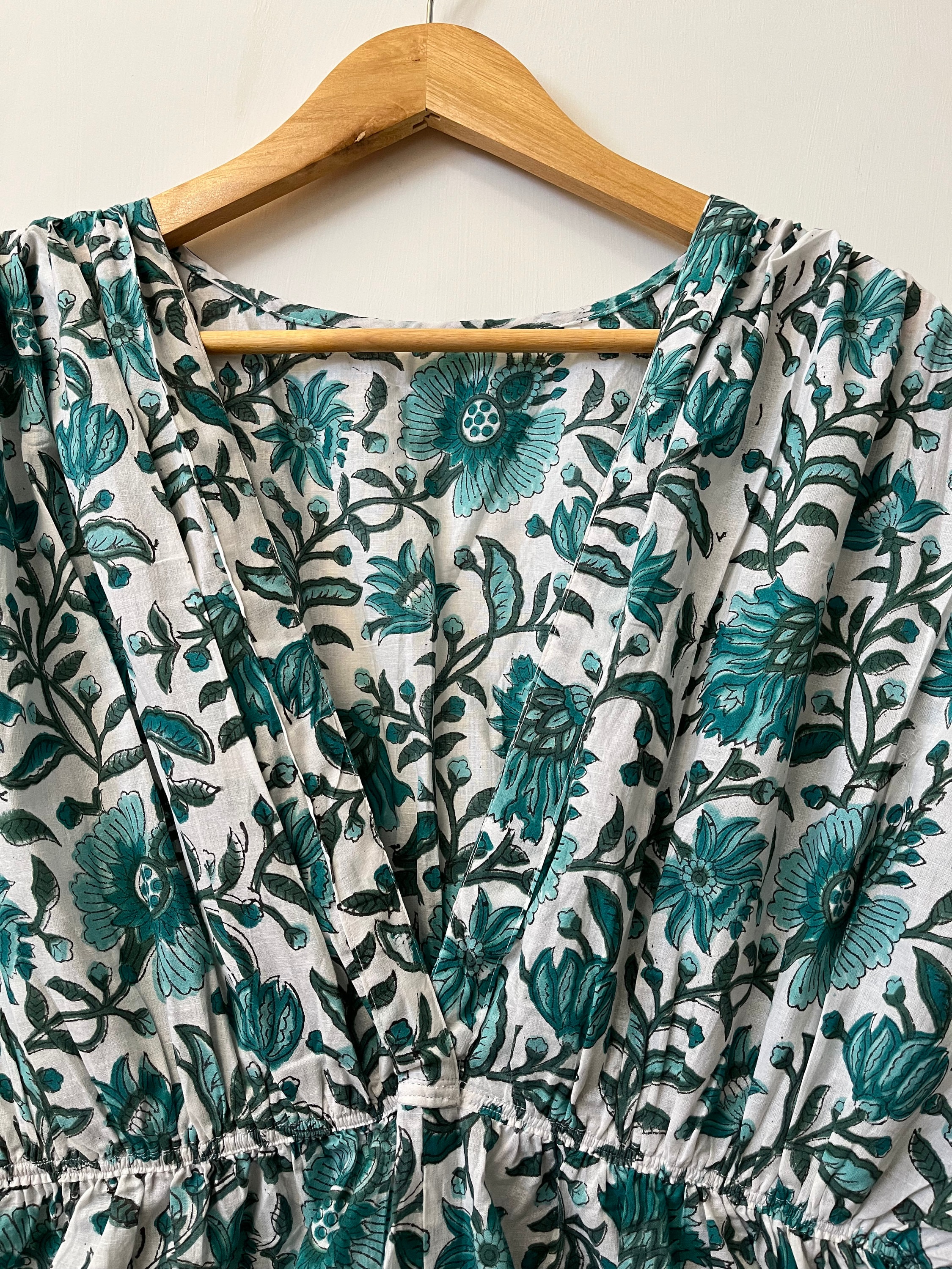 Green Floral Jumpsuit - Hand Block Printed Women's Jumpsuit - Etsy
