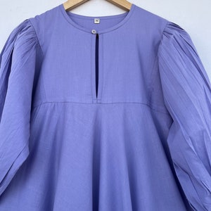 Bohemian Maxi | Lilac Cotton Dress | Plain Maxi Dress | Solid Dresses ...