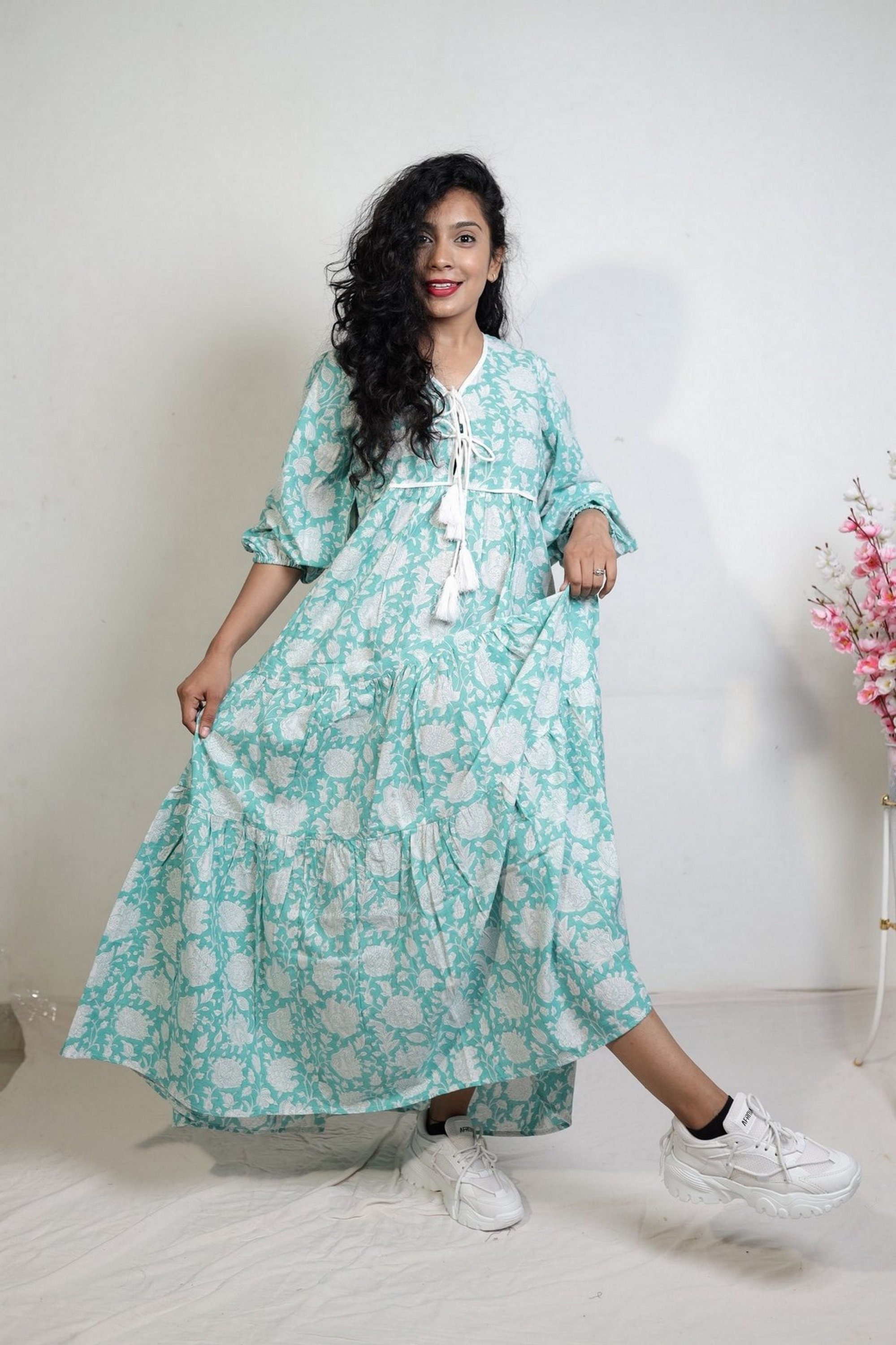 Hand Block Print Maxi | Indian Cotton Dresses | Bohemian Dresses - Etsy