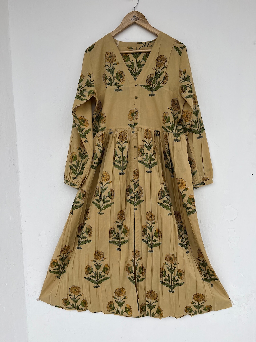 Block Print Dress Women Elegant Dress Long Dress Customized Dresses - Etsy