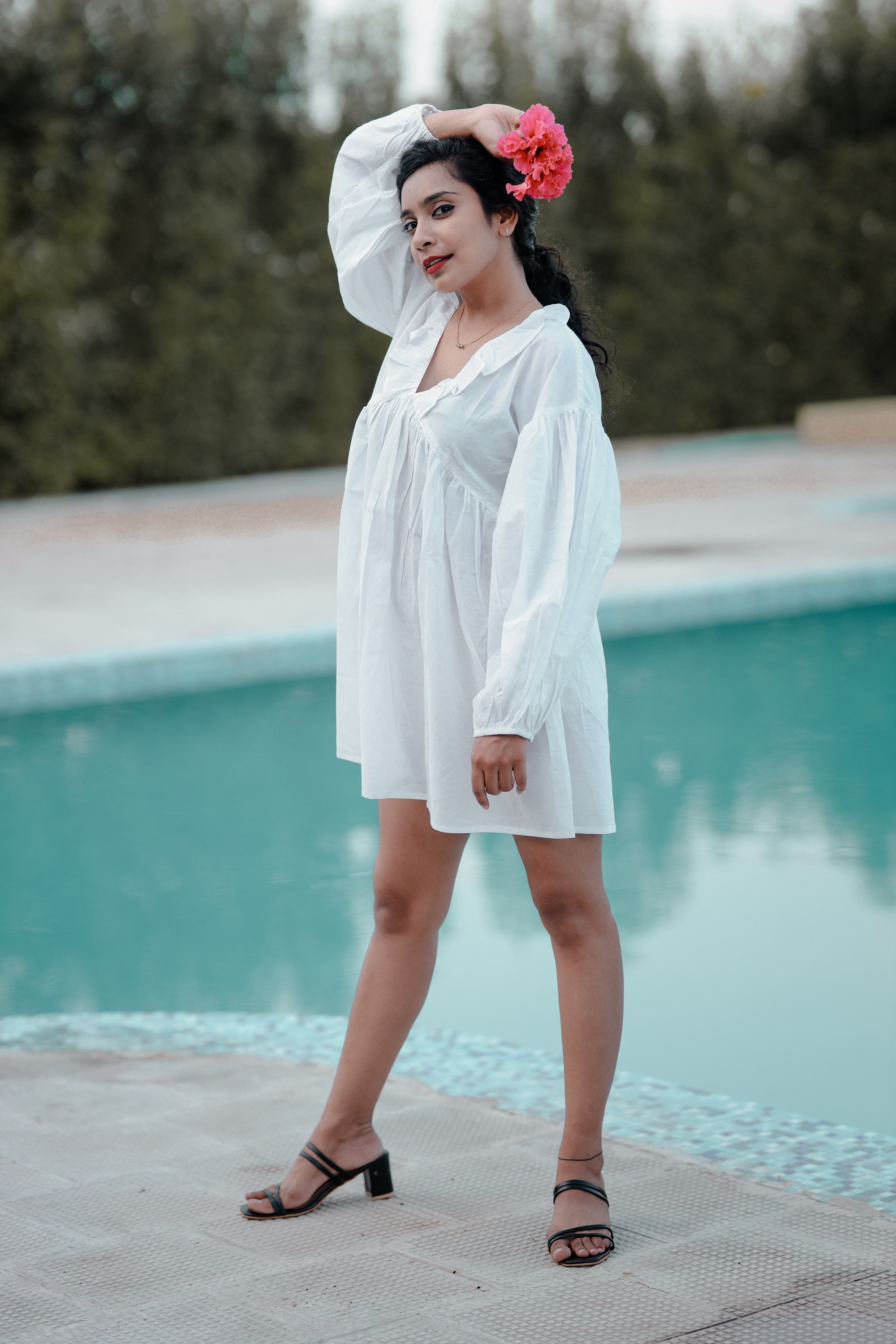 Indian Cotton Midi Dress Elegant Dress Bohemian Short - Etsy