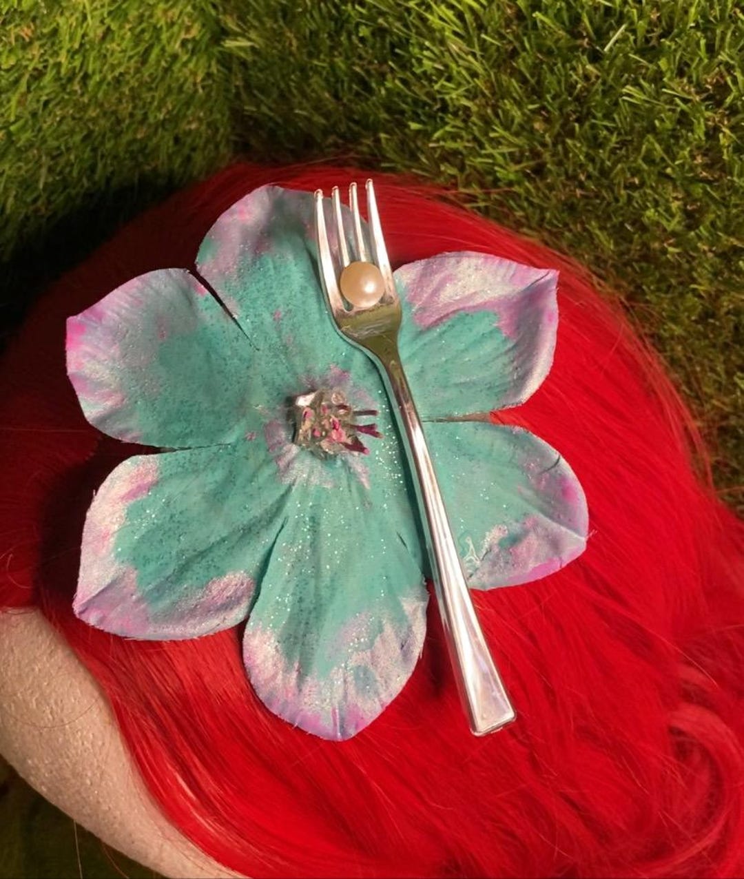 Princess Ariel Flower Little Mermaid Disney Inspired Hairclip - Etsy
