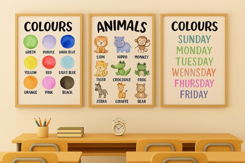 A3 Educational Posters for Classrooms | Kids Playrooms - Etsy