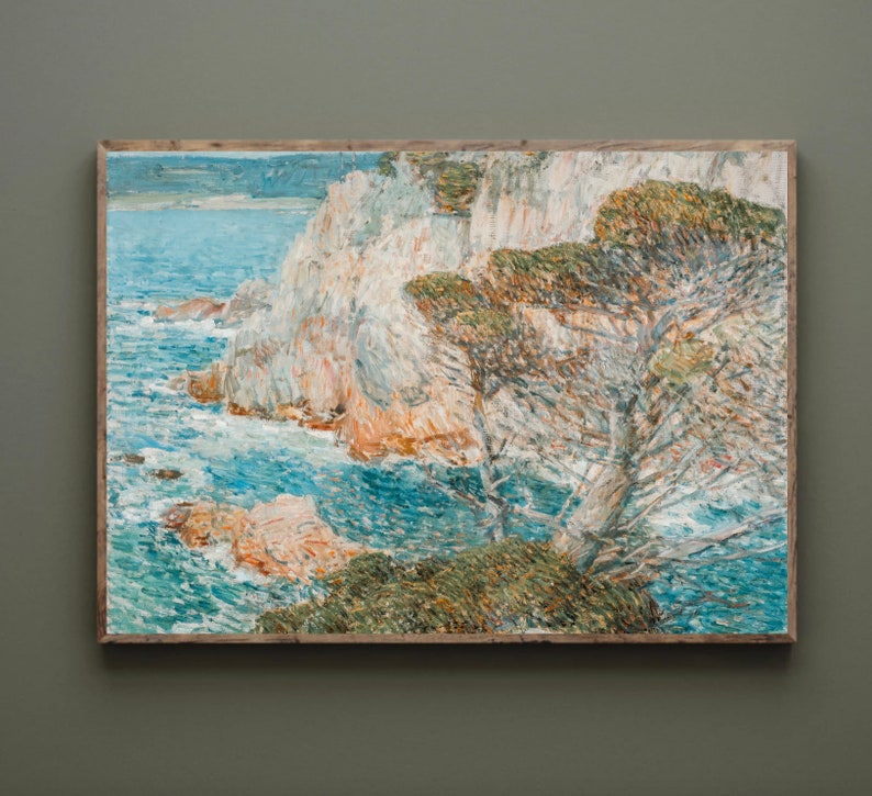 Point Lobos Carmel Vintage Art Oil Painting Monterey California ...
