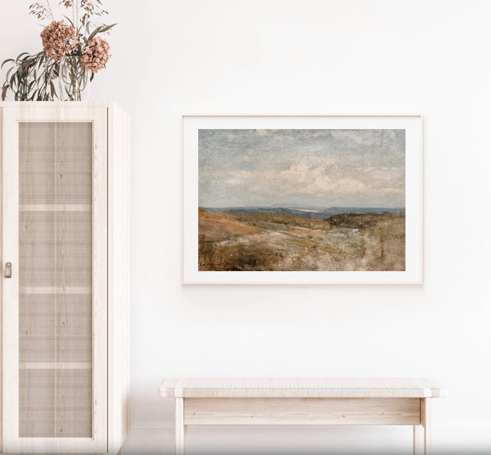 French Seascape Coastal Landscape Horizontal Printable Art - Etsy