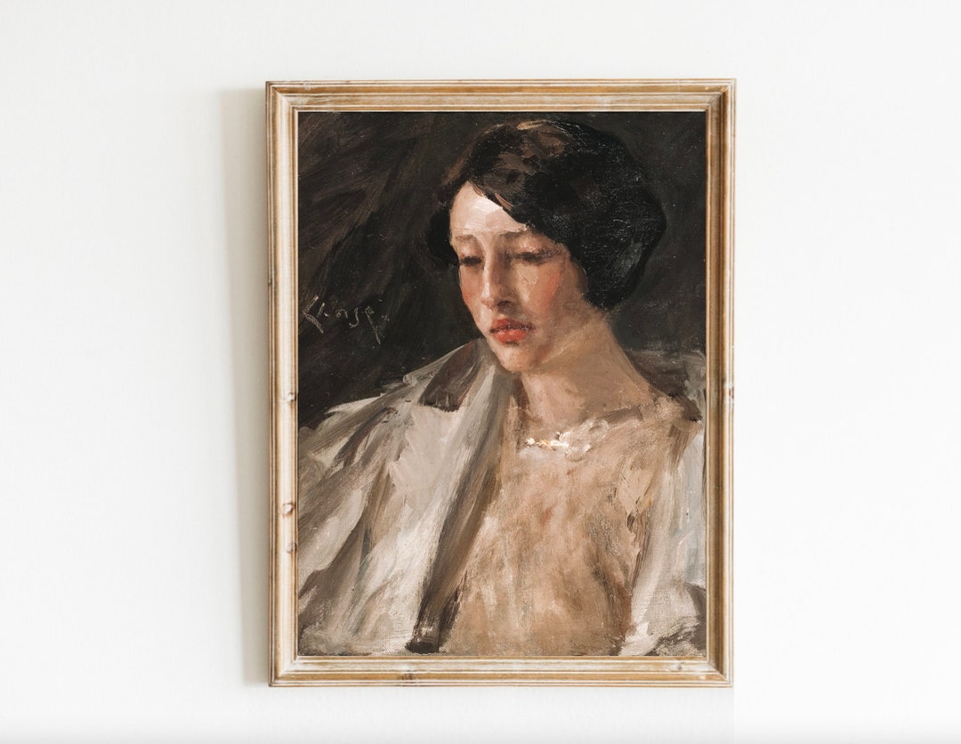 Victorian Regency Portrait of a Woman | Vintage Feminine Art | Elegant ...