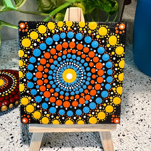 Dot Mandala Canvas - Etsy