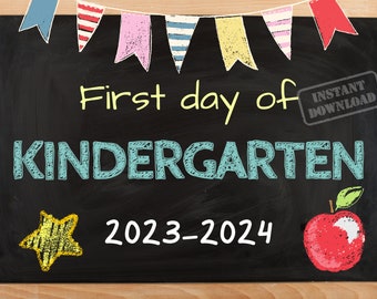 First Day of School Chalkboard - Etsy