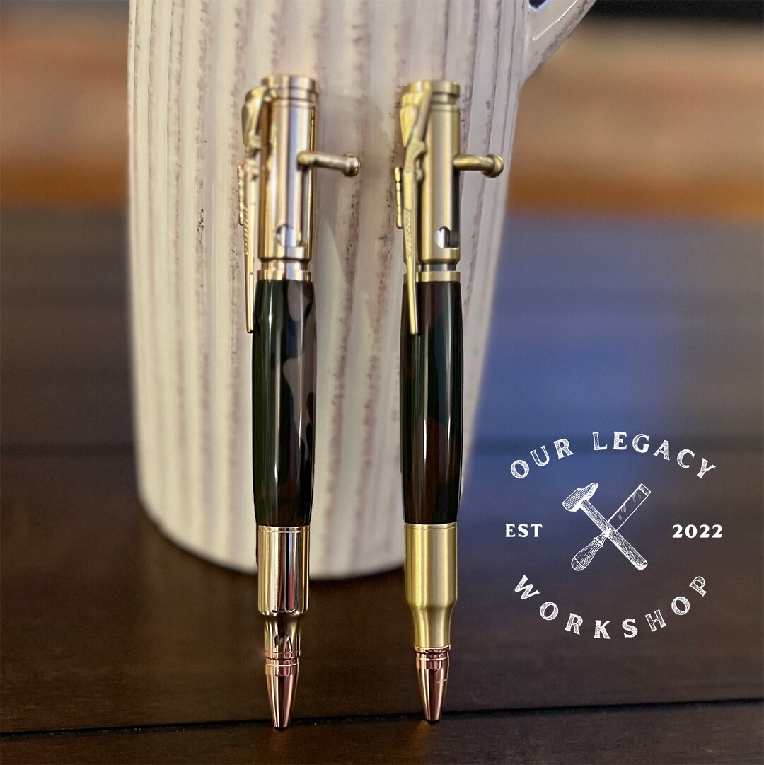Camo Bolt Action Ballpoint Pens-2 Finish Options! - Etsy