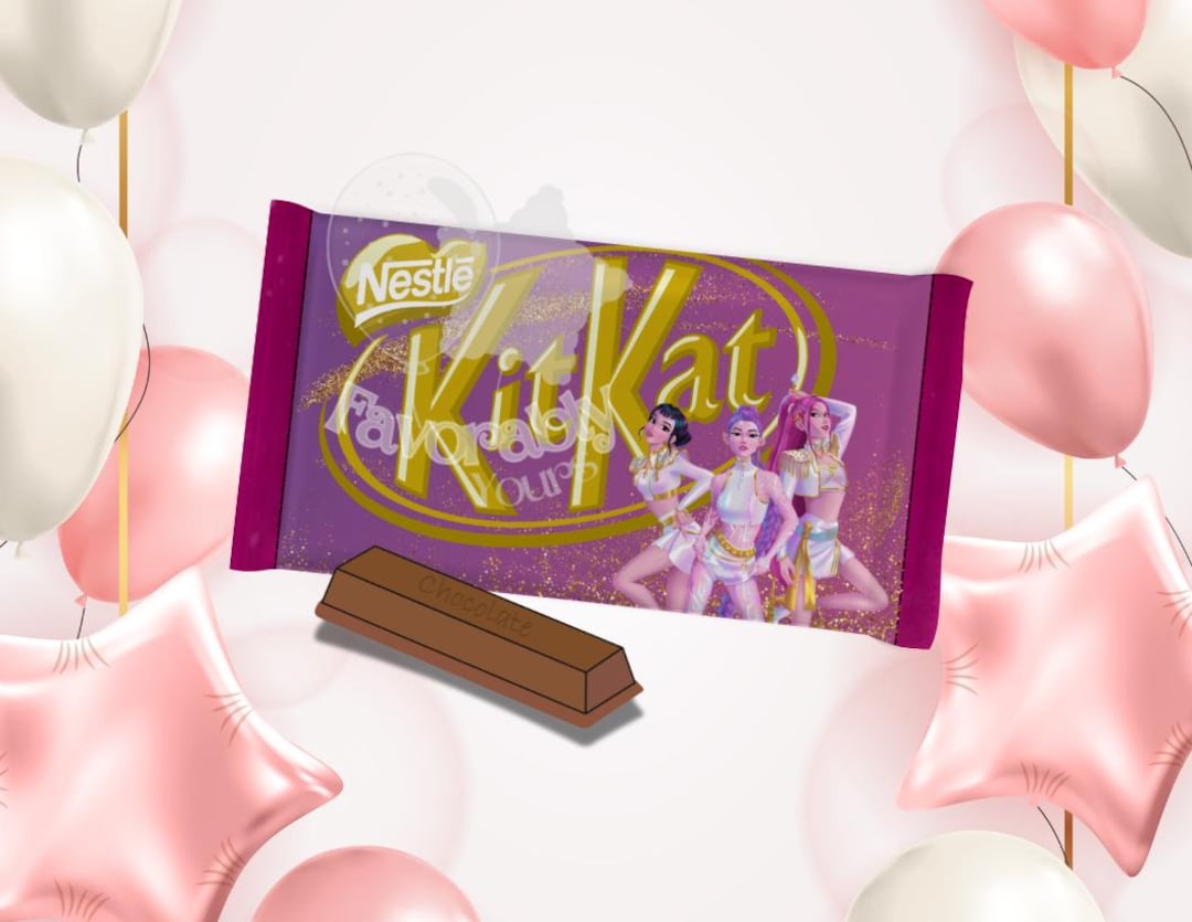 Editable Kitkat Wrapper - Instant Download for Any Theme-kpop - Etsy UK