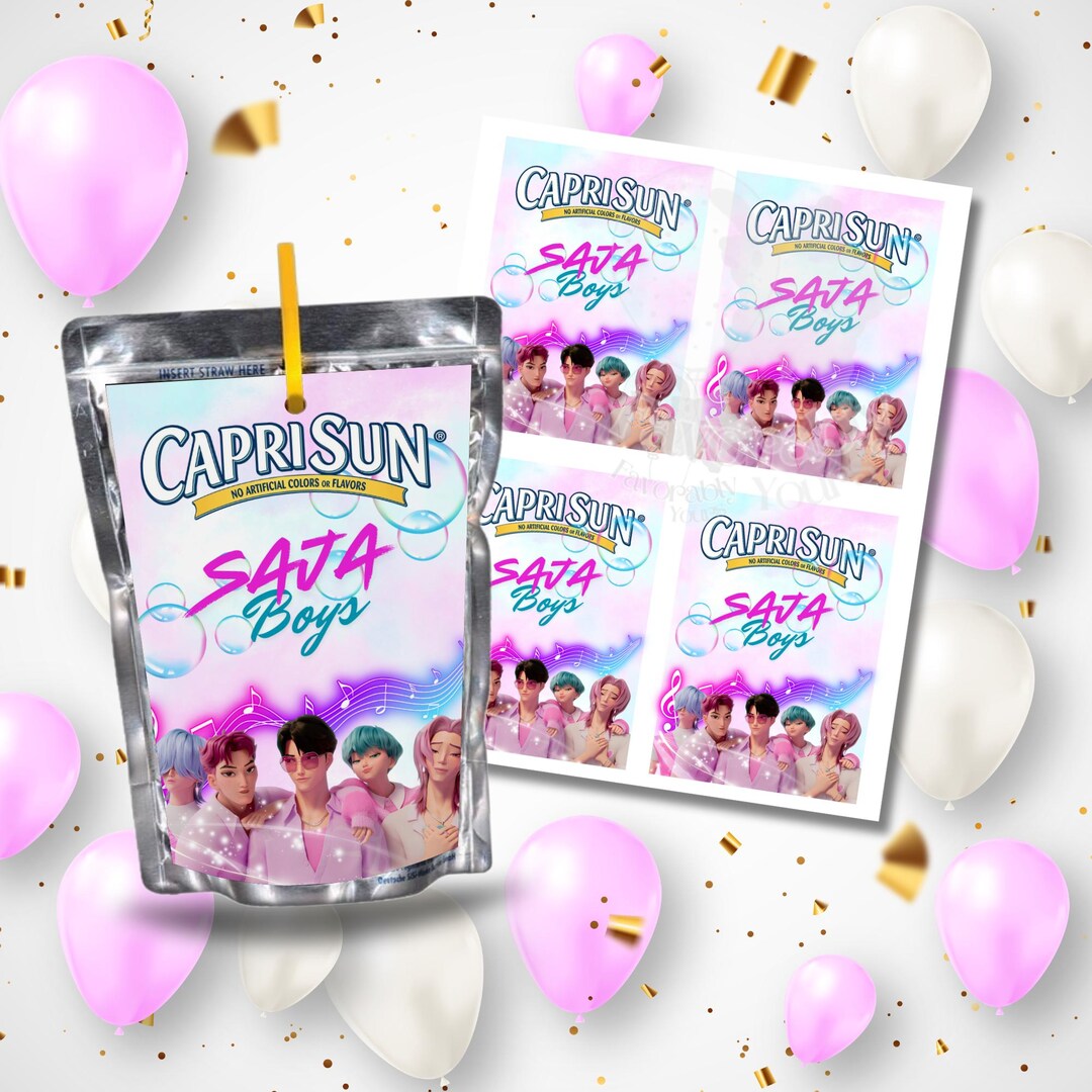 Editable Capri Sun Label - Instant Download for Any Theme- K-pop - Etsy