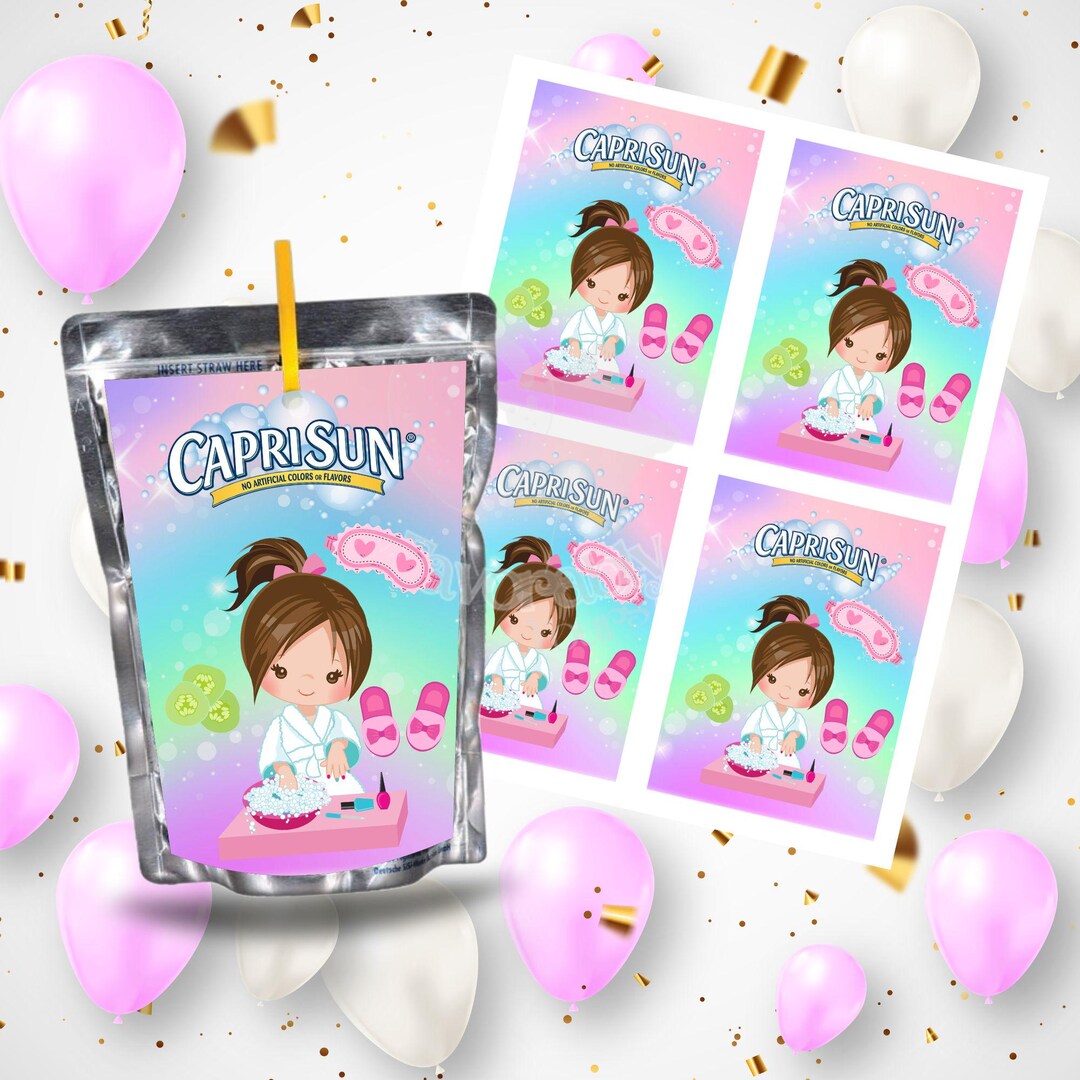 Editable Capri Sun Label - Instant Download for Any Theme- Spa - Etsy