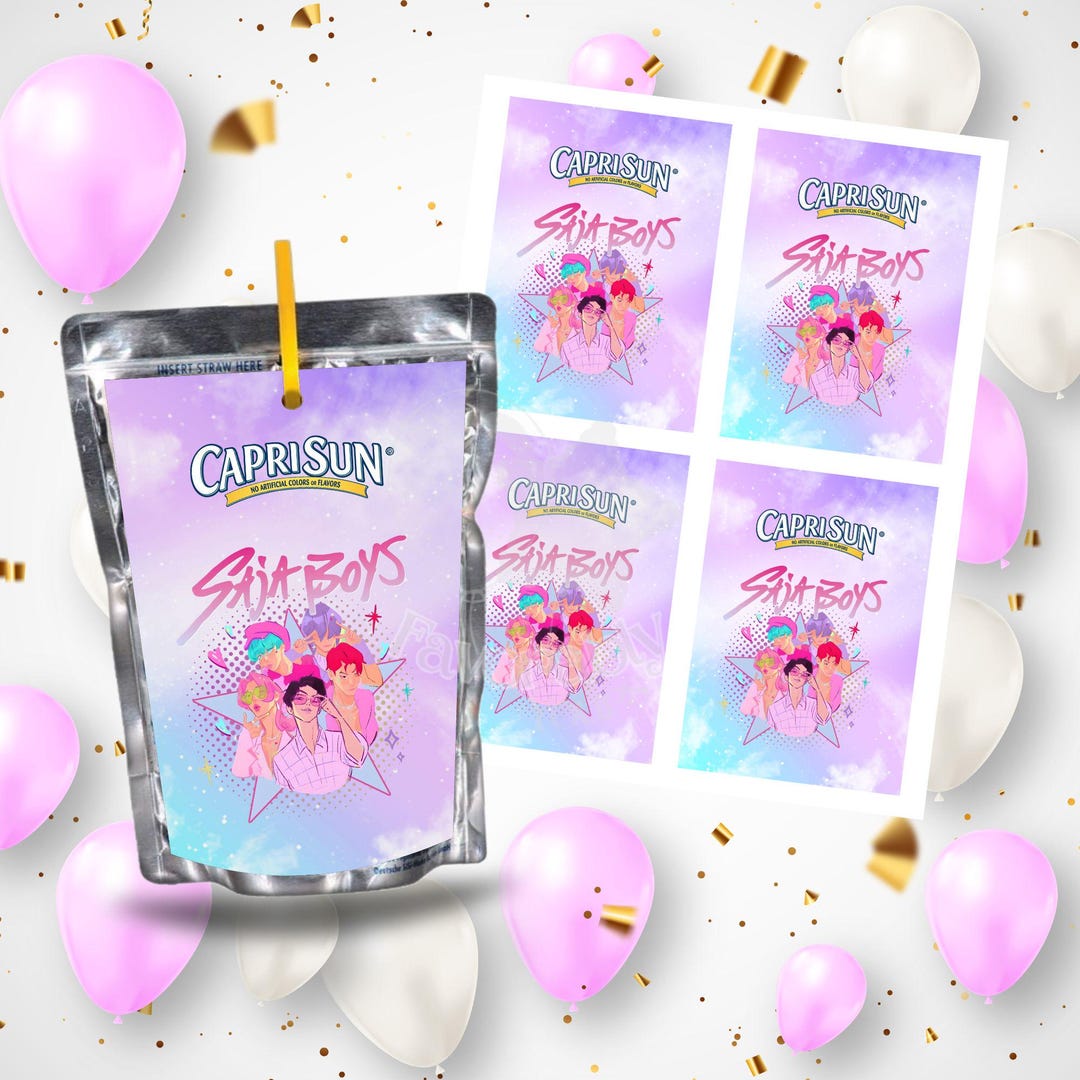 Editable Capri Sun Label - Instant Download for Any Theme - Etsy