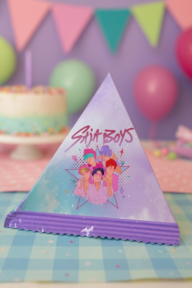 Saja Boys Inspired Pyramid Party Favor – Custom Triangle Wrappers - Etsy