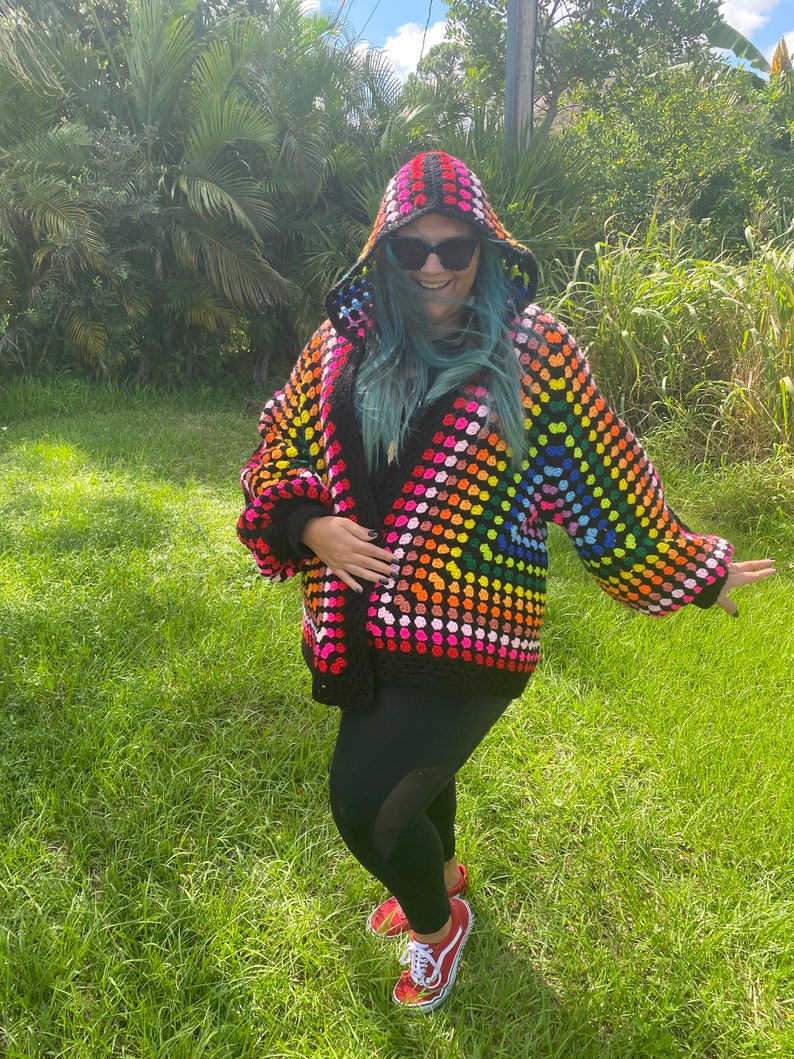 Multi Colored Cardigan - Etsy