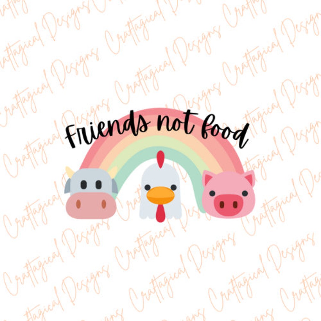 SVG, PNG, Friends Not Food - Etsy