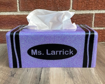 Teacher Tissue Box - Etsy