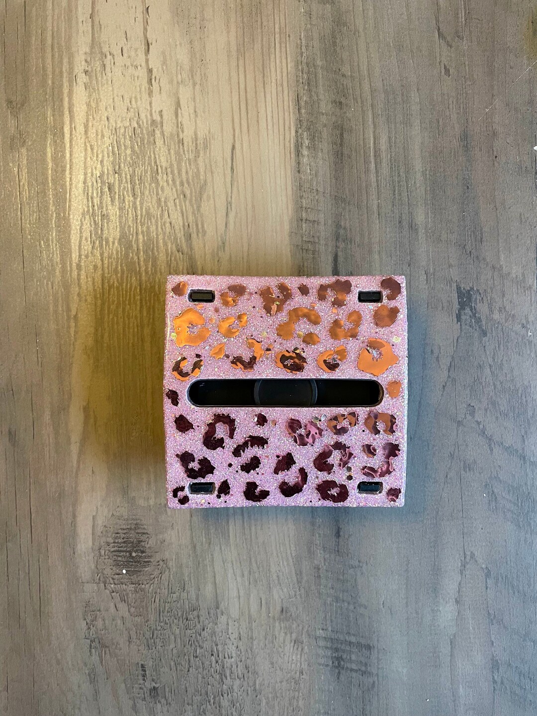 Leopard Sticky Note Holder Post It Note Dispenser Glitter Office ...