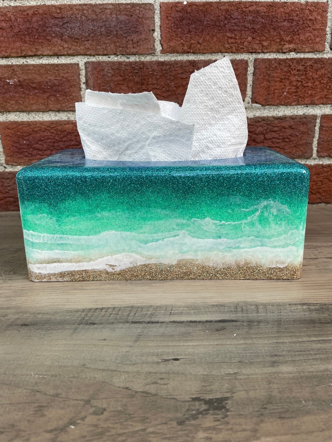 Beach Tissue Box Cover Kleenex Cover Teacher Gifts Paraprofessional ...