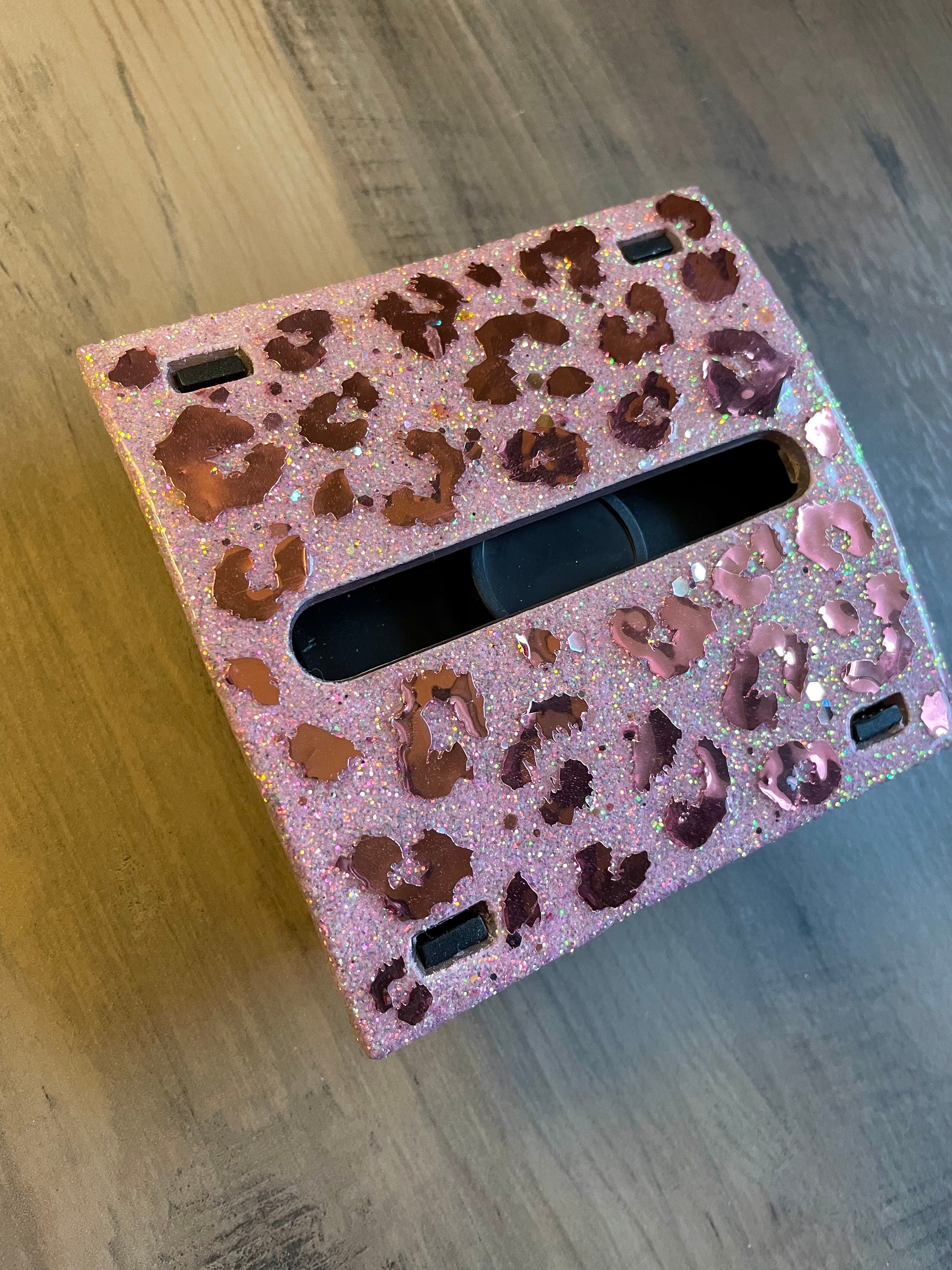 Rose Gold Sticky Note Holder Post It Note Dispenser Glitter - Etsy