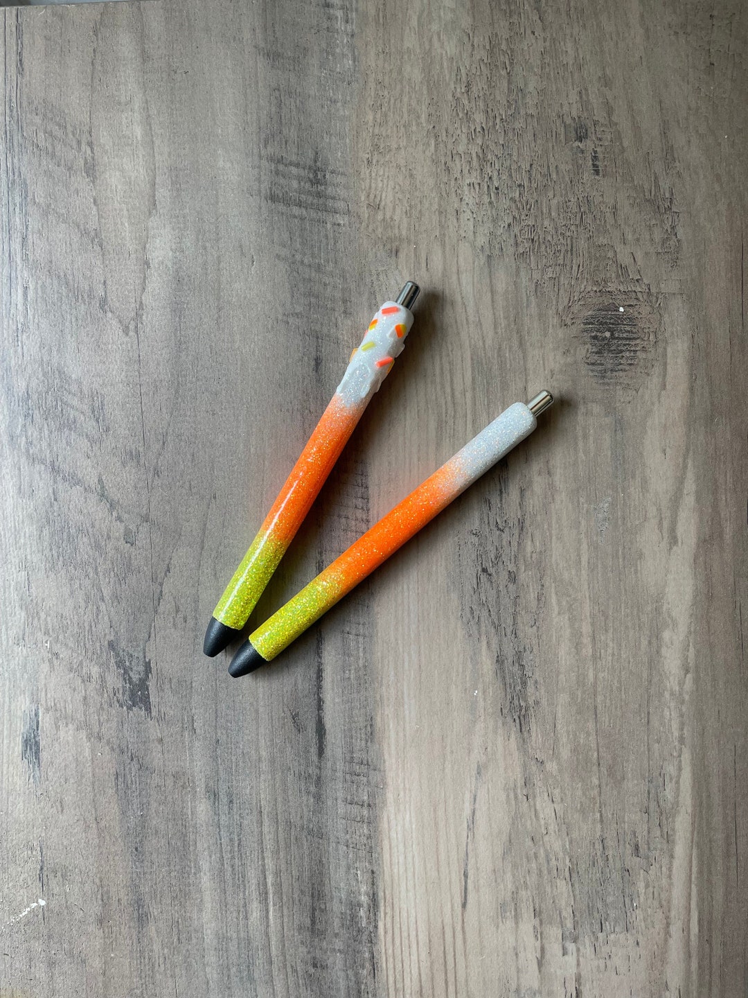 Candy Corn Pens Halloween Glitter Pens Halloween Gifts - Etsy