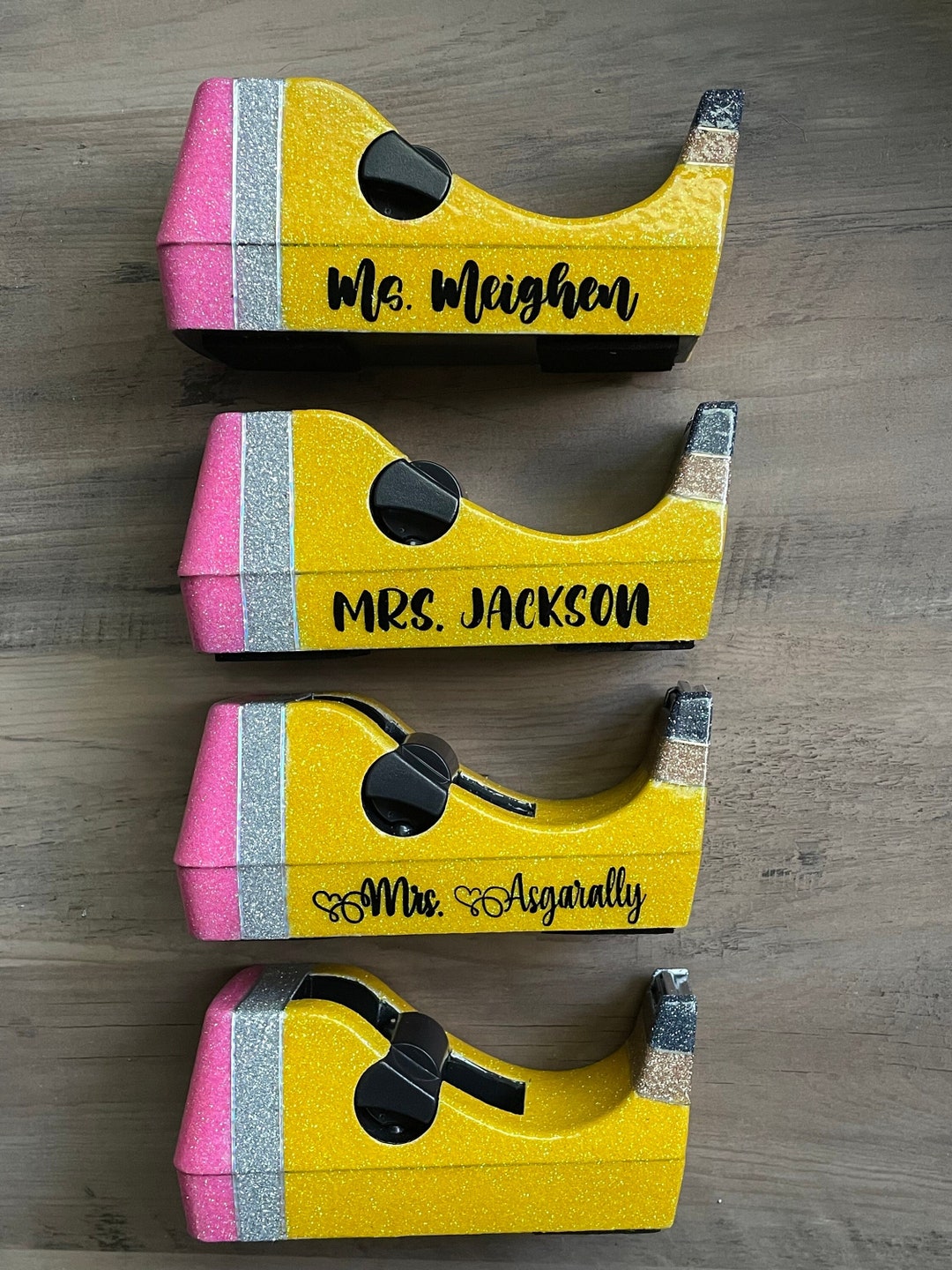 Pencil Glitter Tape Dispenser Pencil Tape Dispenser Teacher ...