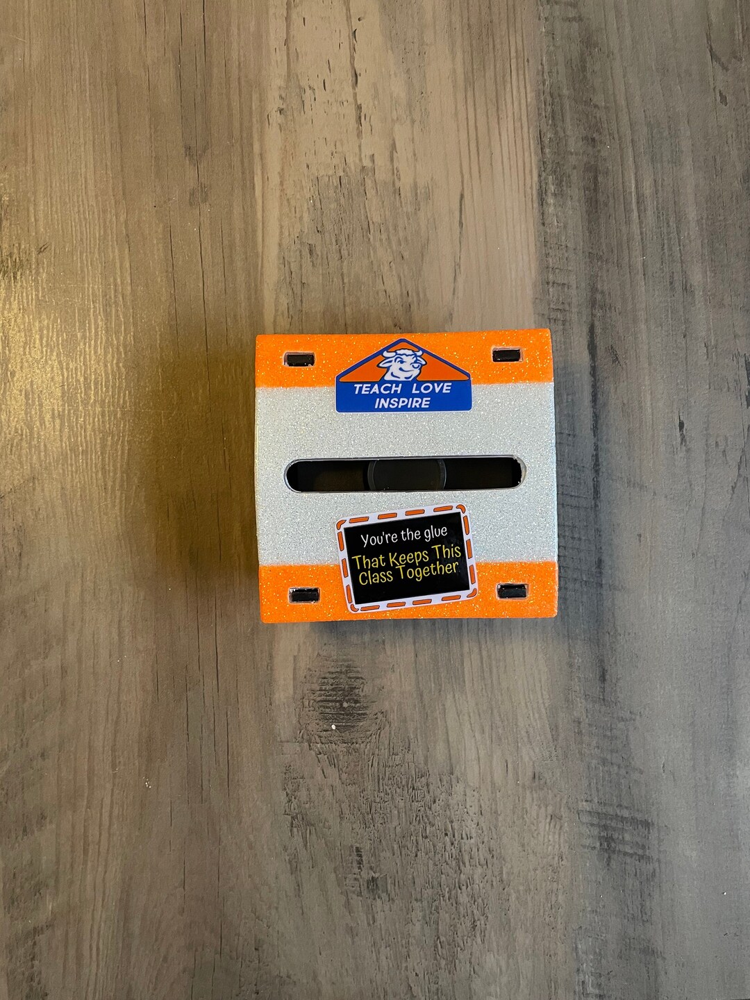 Glue Stick Post It Note Dispenser, Glitter Sticky Note Holder ...