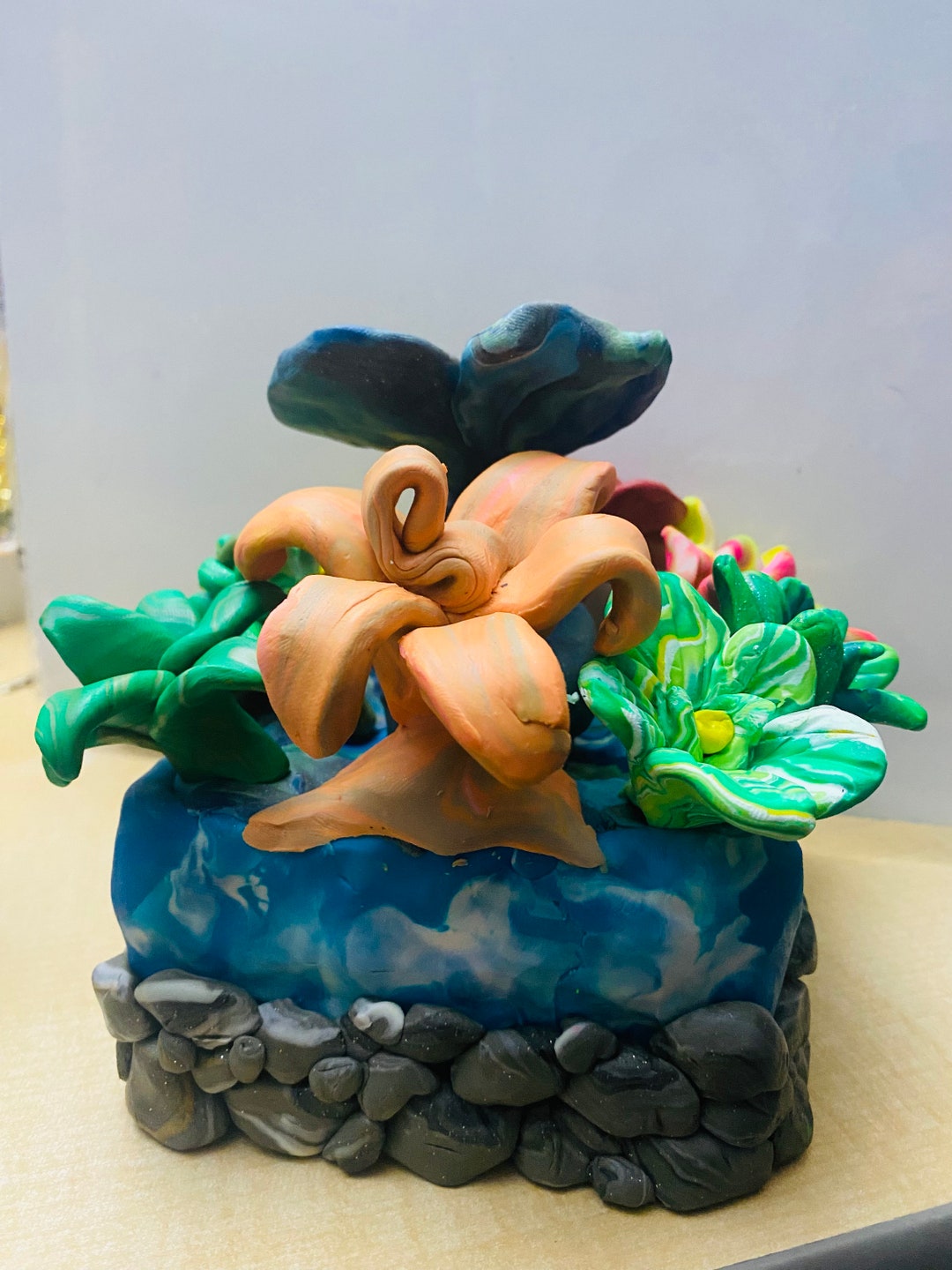 Ocean Slice Made From Polymer Clay - Etsy