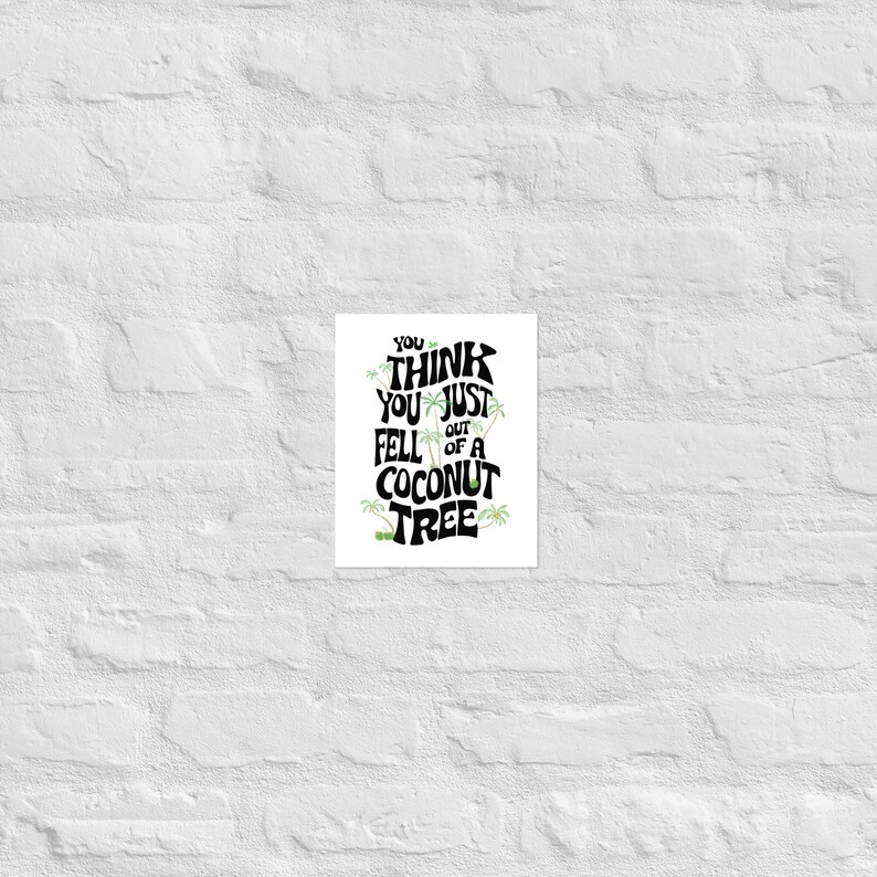 Kamala Harris Coconut Tree Meme Poster - Etsy