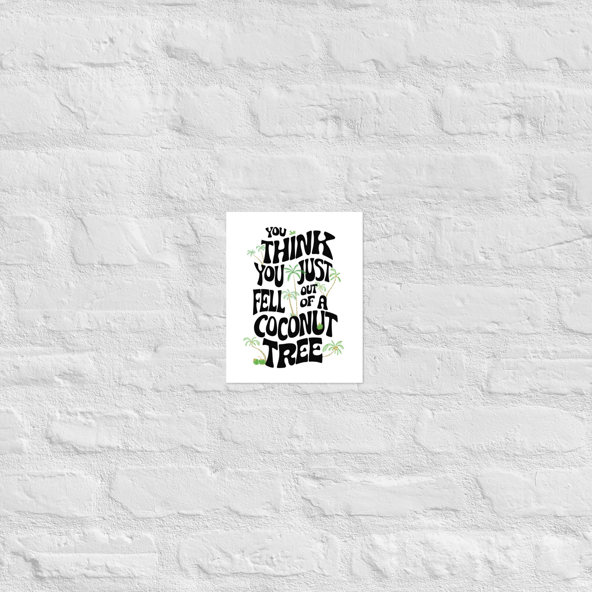 Kamala Harris Coconut Tree Meme Poster - Etsy