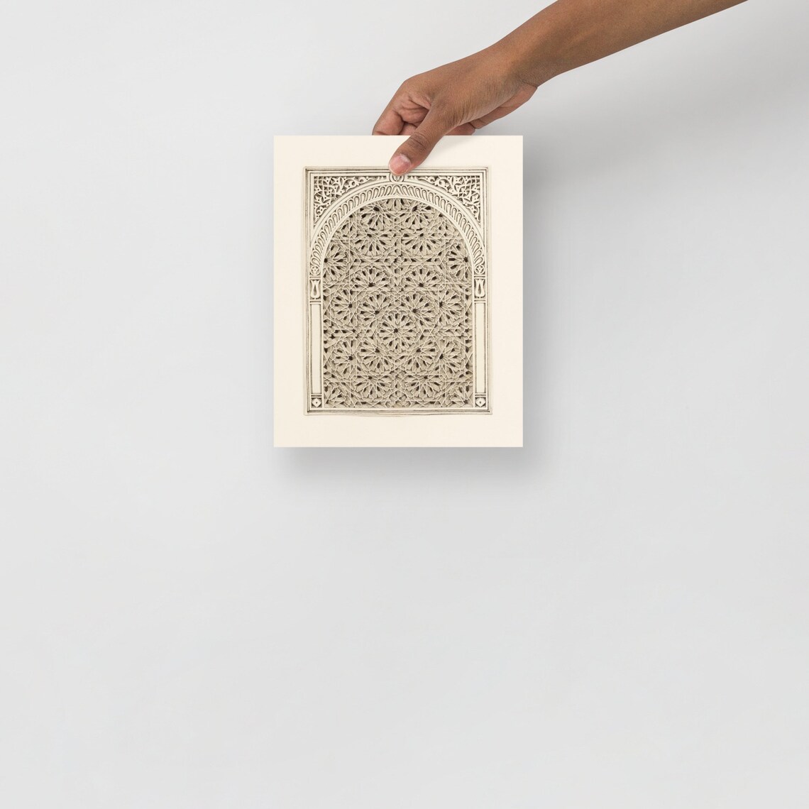 Geometric Mughal Islamic Window Poster - Etsy