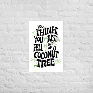 Kamala Harris Coconut Tree Meme Poster - Etsy