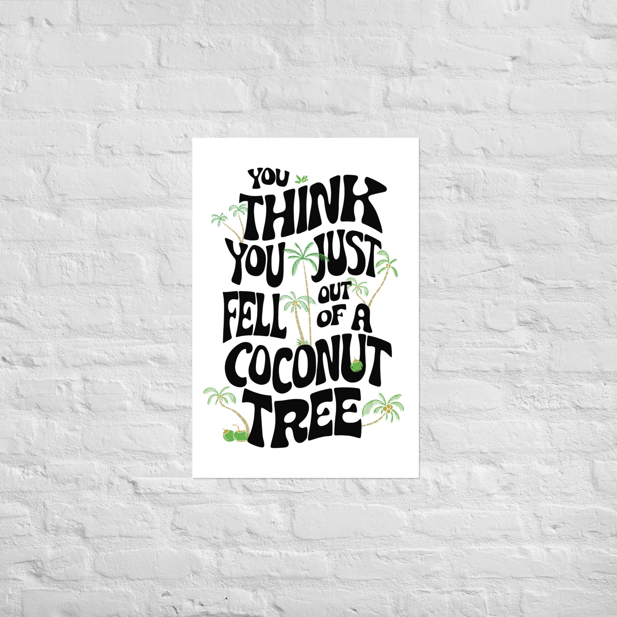 Kamala Harris Coconut Tree Meme Poster - Etsy