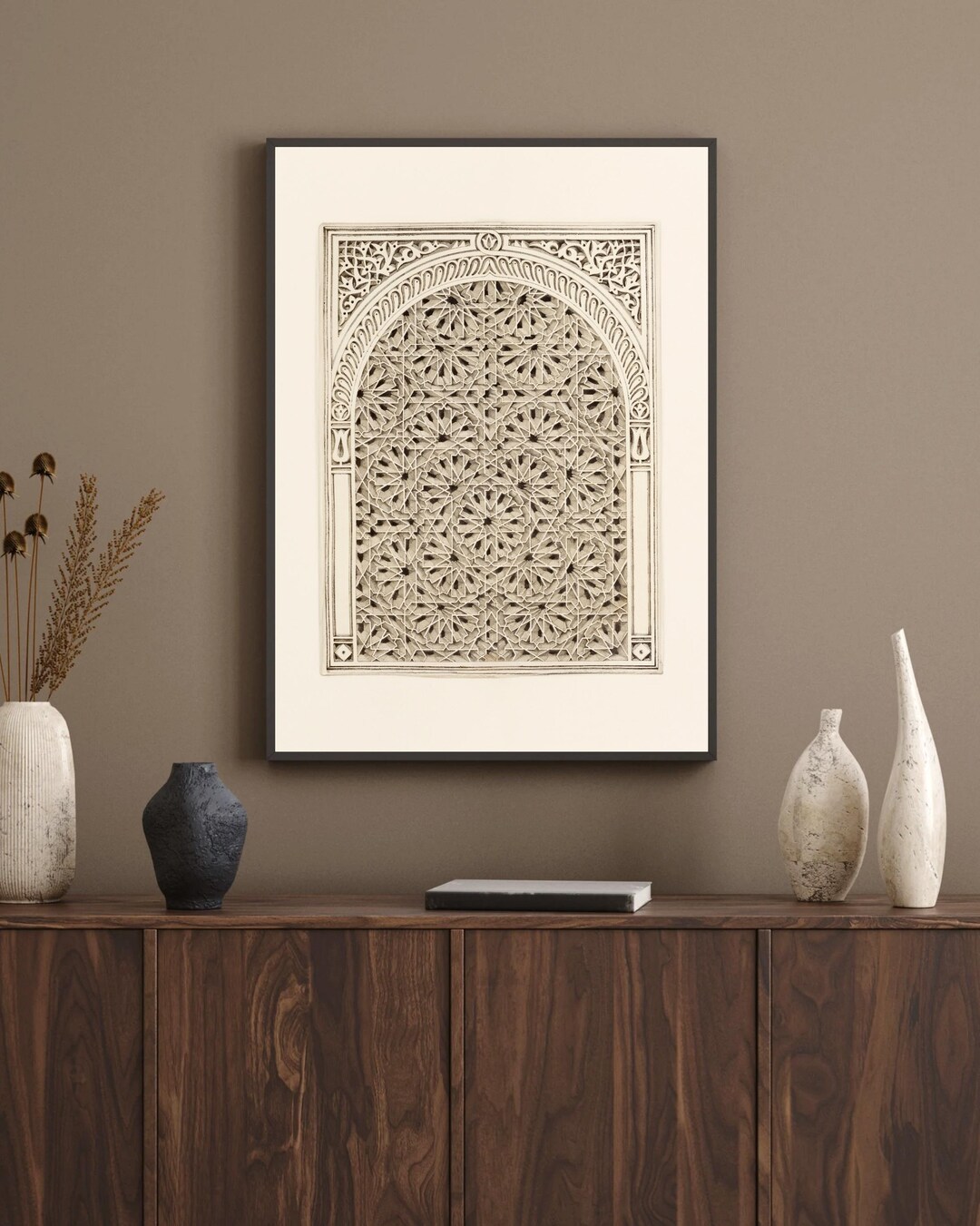 Geometric Mughal Islamic Window Poster - Etsy