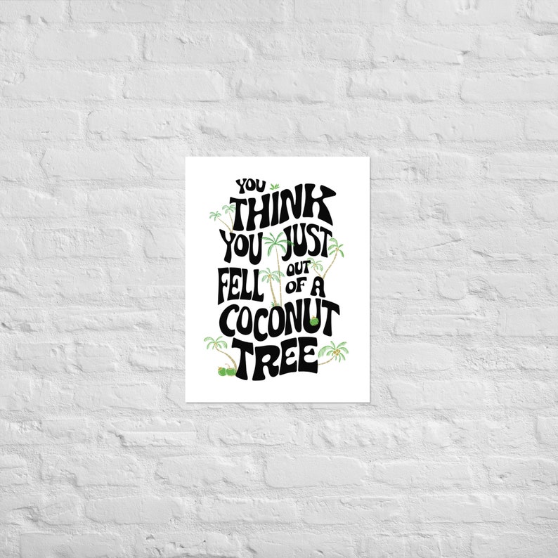 Kamala Harris Coconut Tree Meme Poster - Etsy