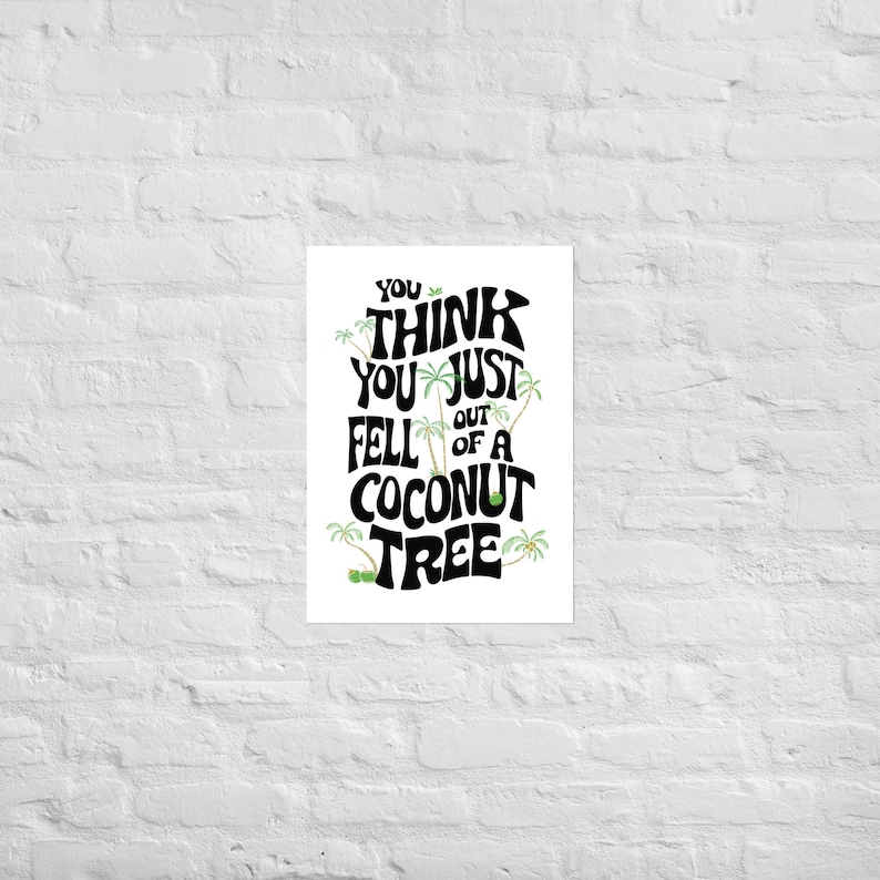 Kamala Harris Coconut Tree Meme Poster - Etsy