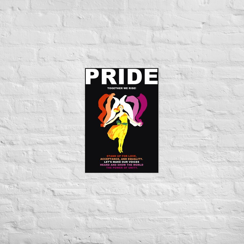 Lesbian Pride Poster - Etsy