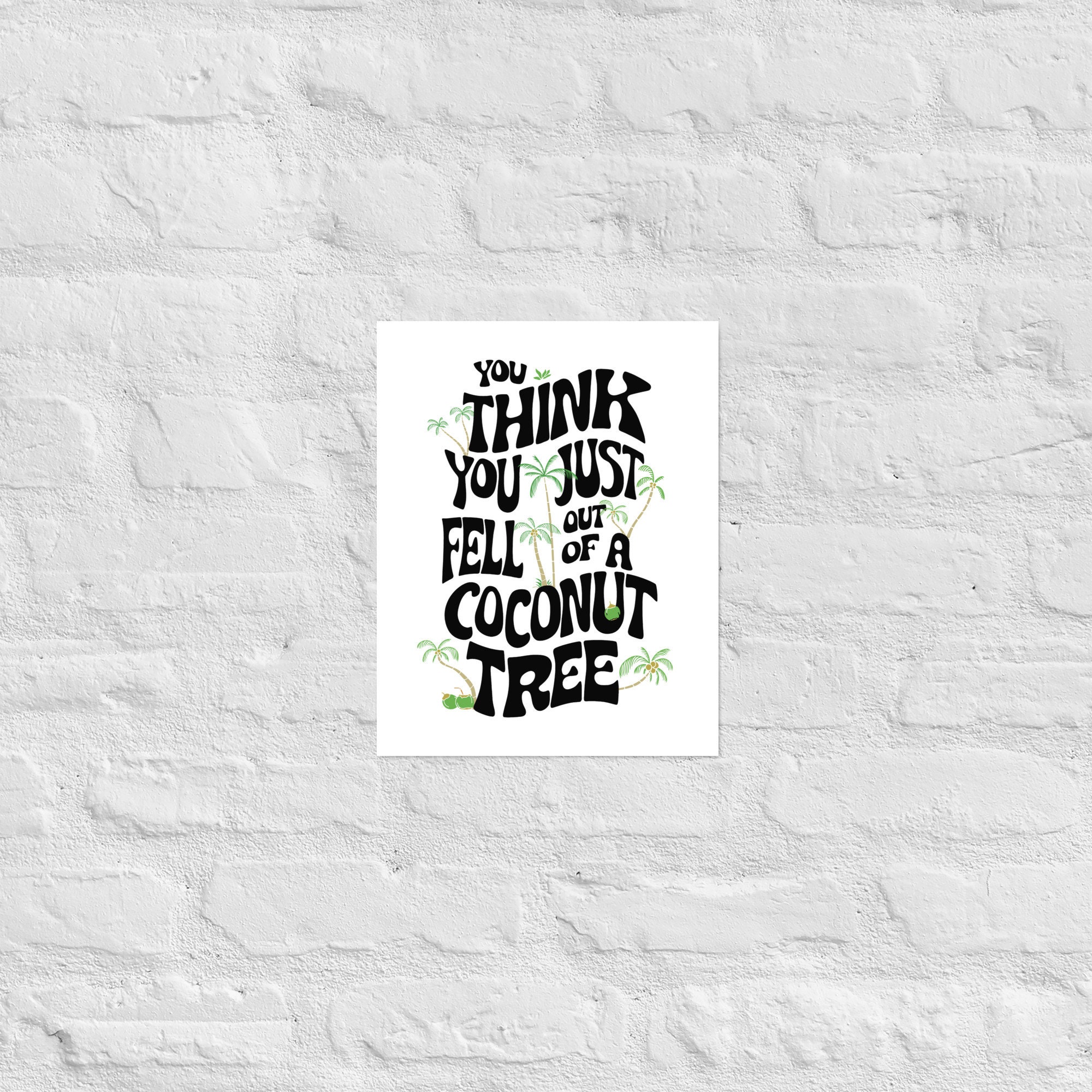 Kamala Harris Coconut Tree Meme Poster - Etsy