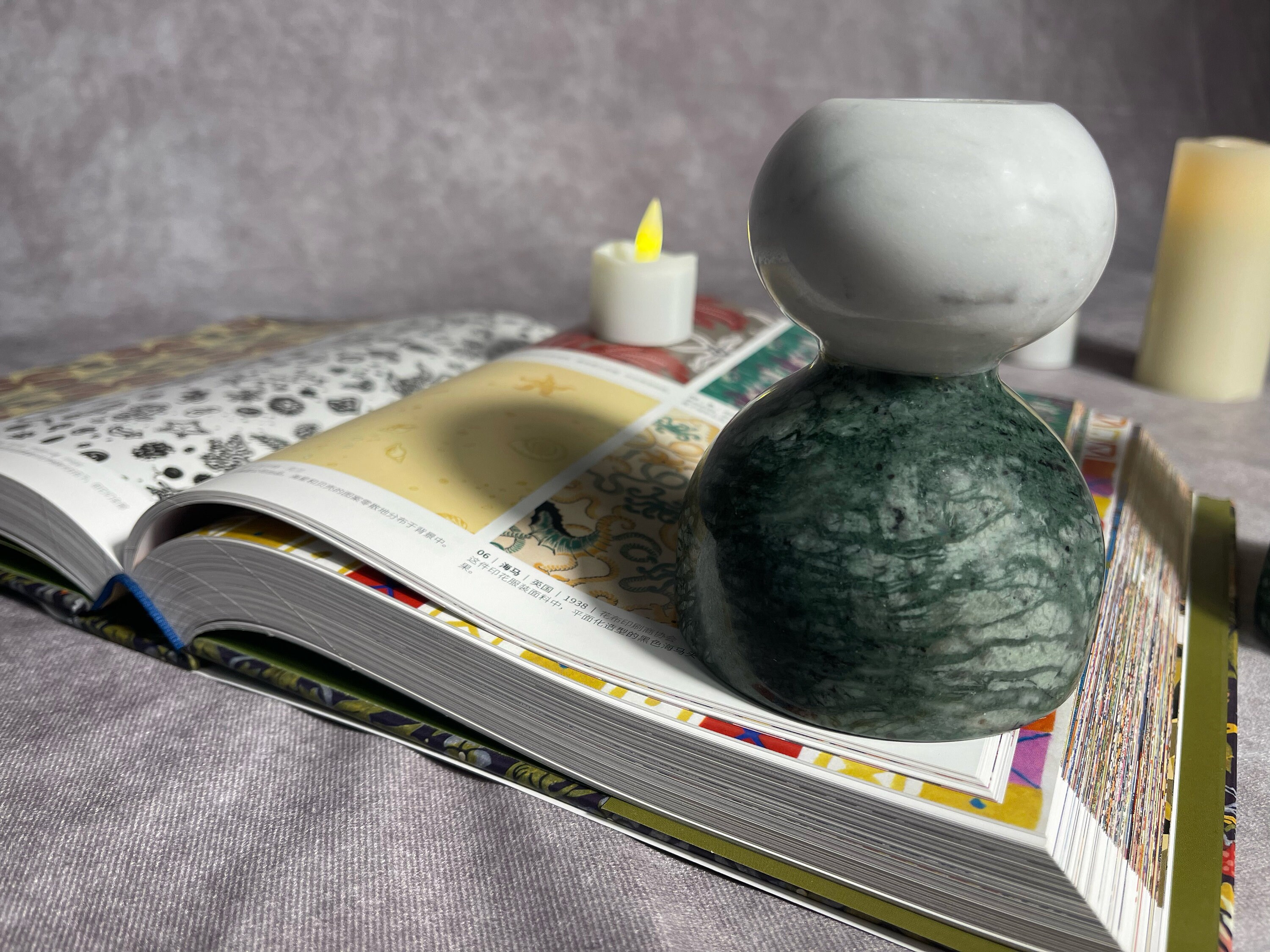 Natural Stone Candle Holder, Housewarming Candle Holder, Decorative ...