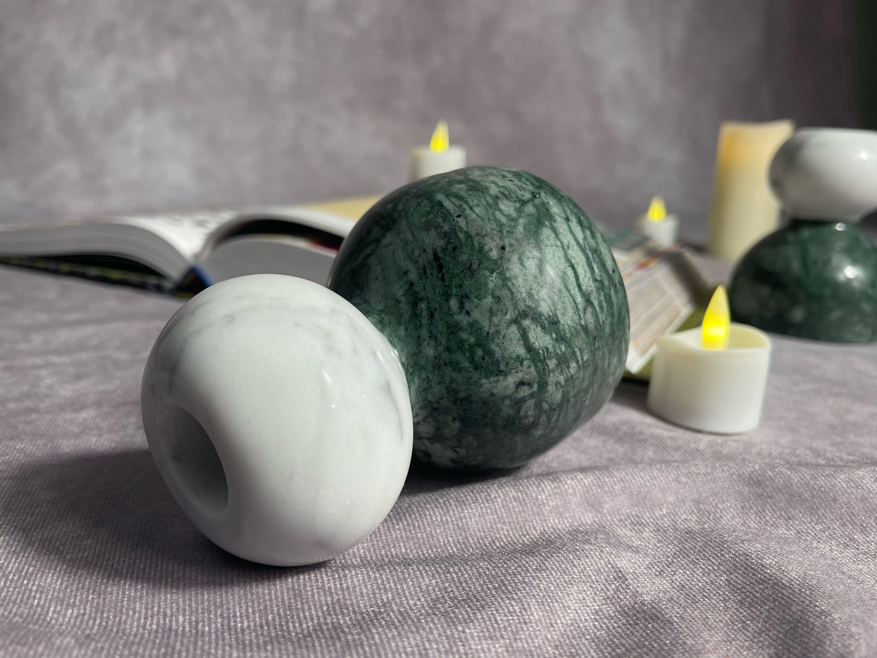 Natural Stone Candle Holder, Housewarming Candle Holder, Decorative ...