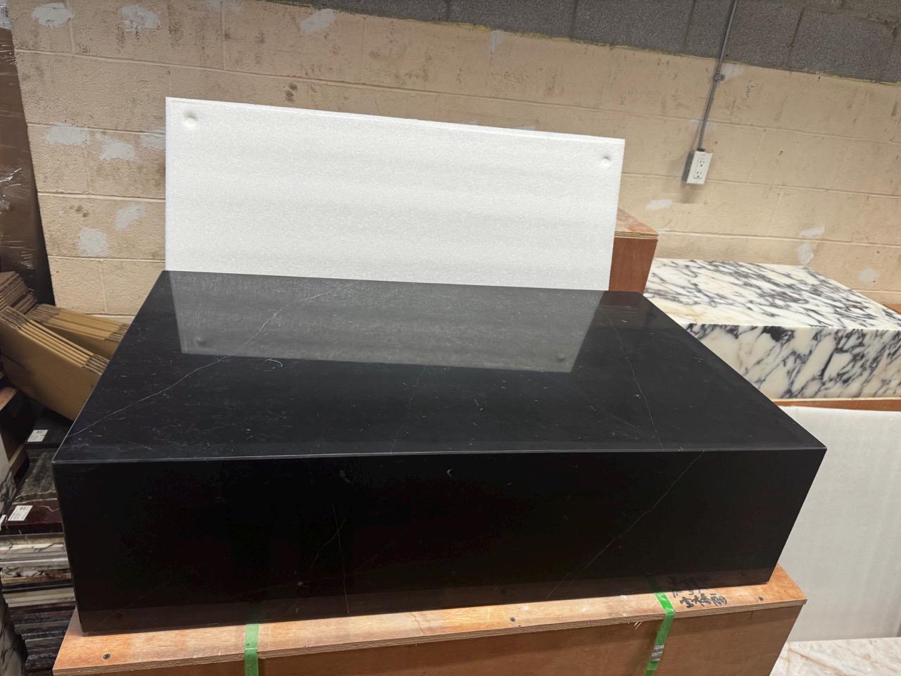 Marble Coffee Table Nero Marquina (small) Natural Stone Furniture ...