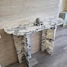 Calacatta Viola Marble Console Table: Luxury Entryway Accent, 45” - Etsy