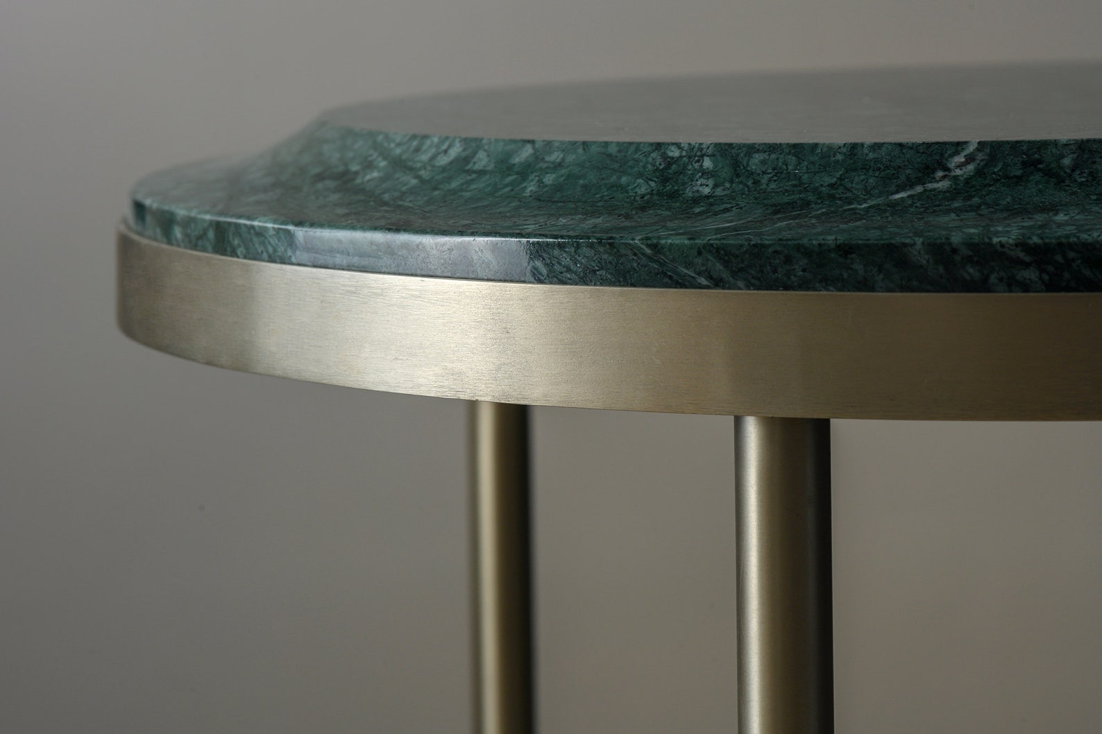 Flamenco End Table, Dark Green, Genuine Marble, Unique Furniture ...
