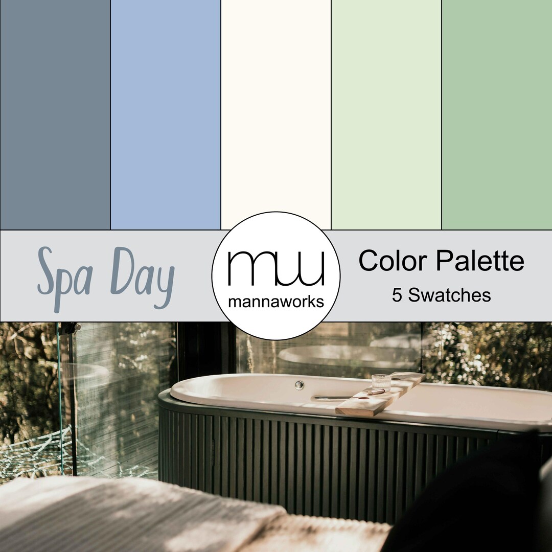 Spa Day Color Palette: PANTONE & HEX Swatches for Design (PDF Download ...
