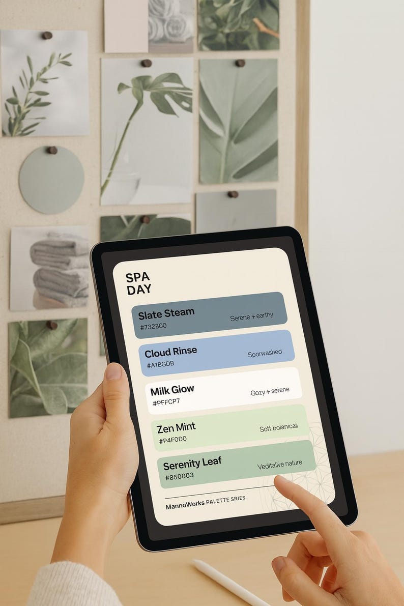 Spa Day Color Palette: PANTONE & HEX Swatches for Design (PDF Download ...