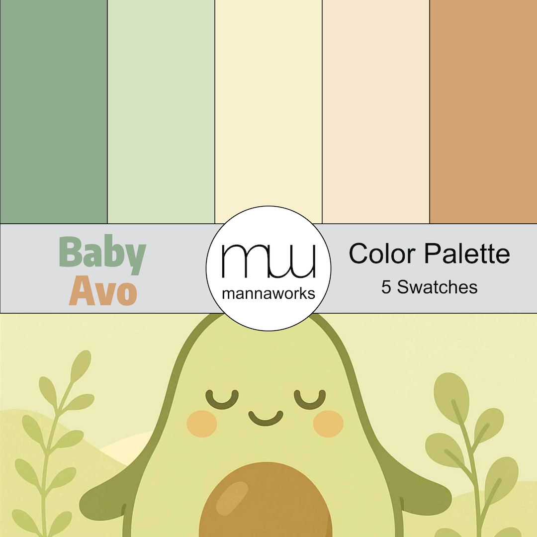 Avocado Color Palette: Pantone & Hex Codes for Design (PDF Download ...